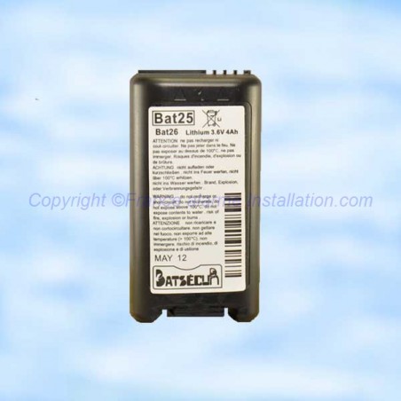 Batterie Batli25 Batli26 ( Bat25/26 ) compatible pour alarme Daitem ...